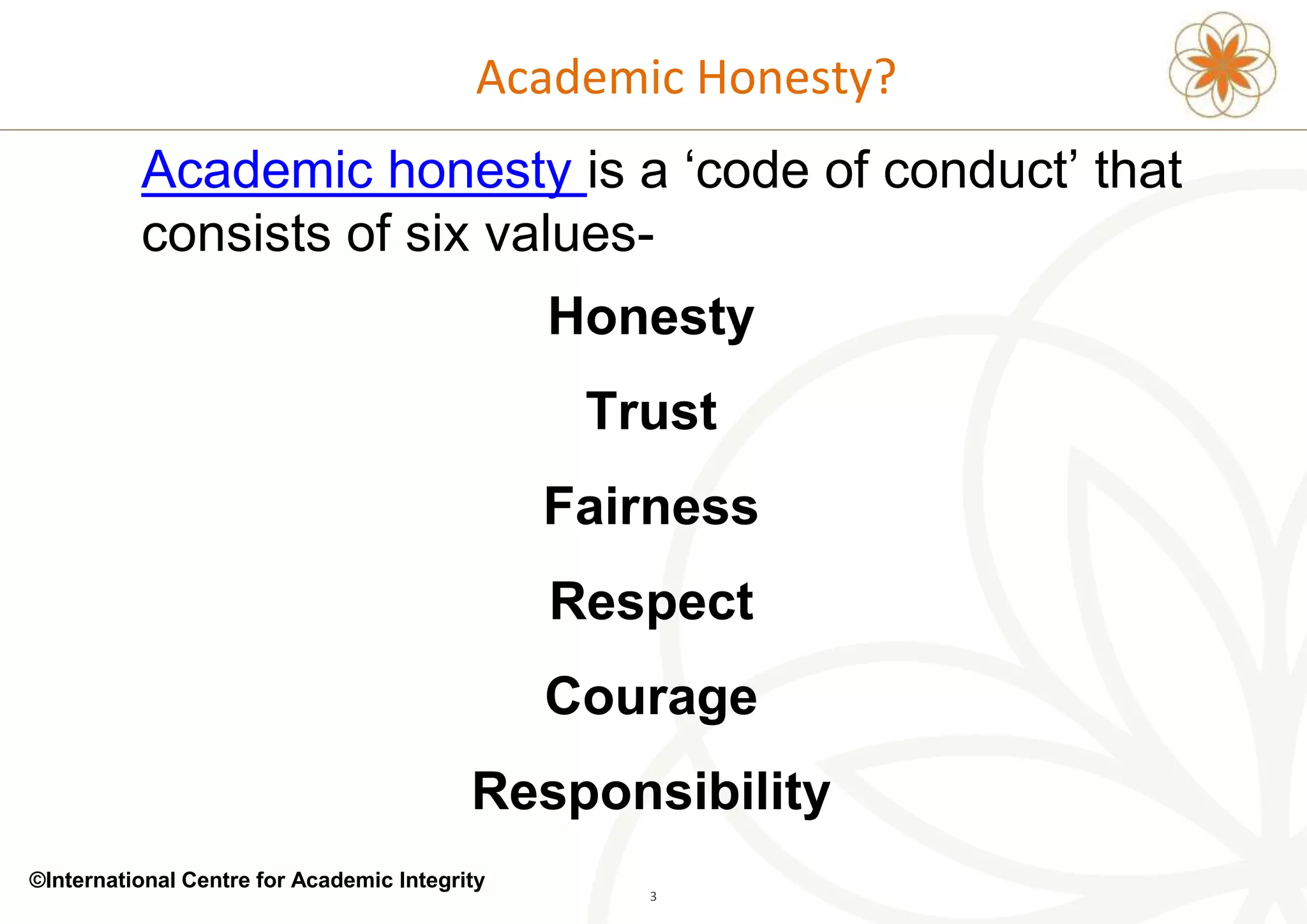 ACADEMIC HONESTY What it is and Why it matters? | PPTX