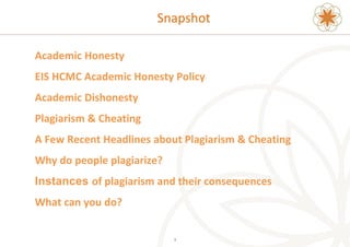 ACADEMIC HONESTY What it is and Why it matters? | PPTX