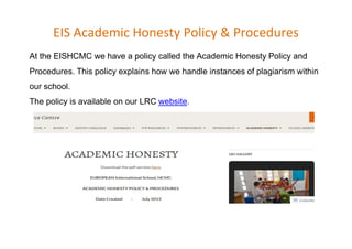 ACADEMIC HONESTY What it is and Why it matters? | PPTX