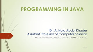 Ah java-ppt1 | PPT