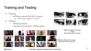 Gaze-Net: Appearance-Based Gaze Estimation using CapsuleNetworks | PPTX