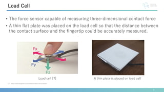 Estimation of Fingertip Contact Force by Measuring Skin Deformation and ...