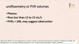 female anterior urethroplasty techniques | PPTX