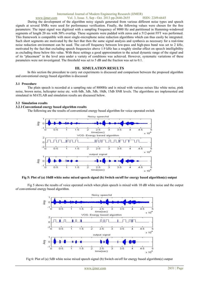 Development of Algorithm for Voice Operated Switch for Digital Audio Control Systems | PDF