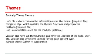 Drupal 7 Features - Introduction - Basics | PPT