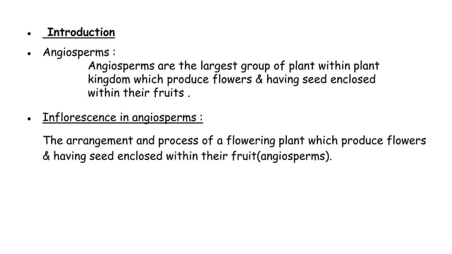 Different types of inflorescence in angiosperms | PPT