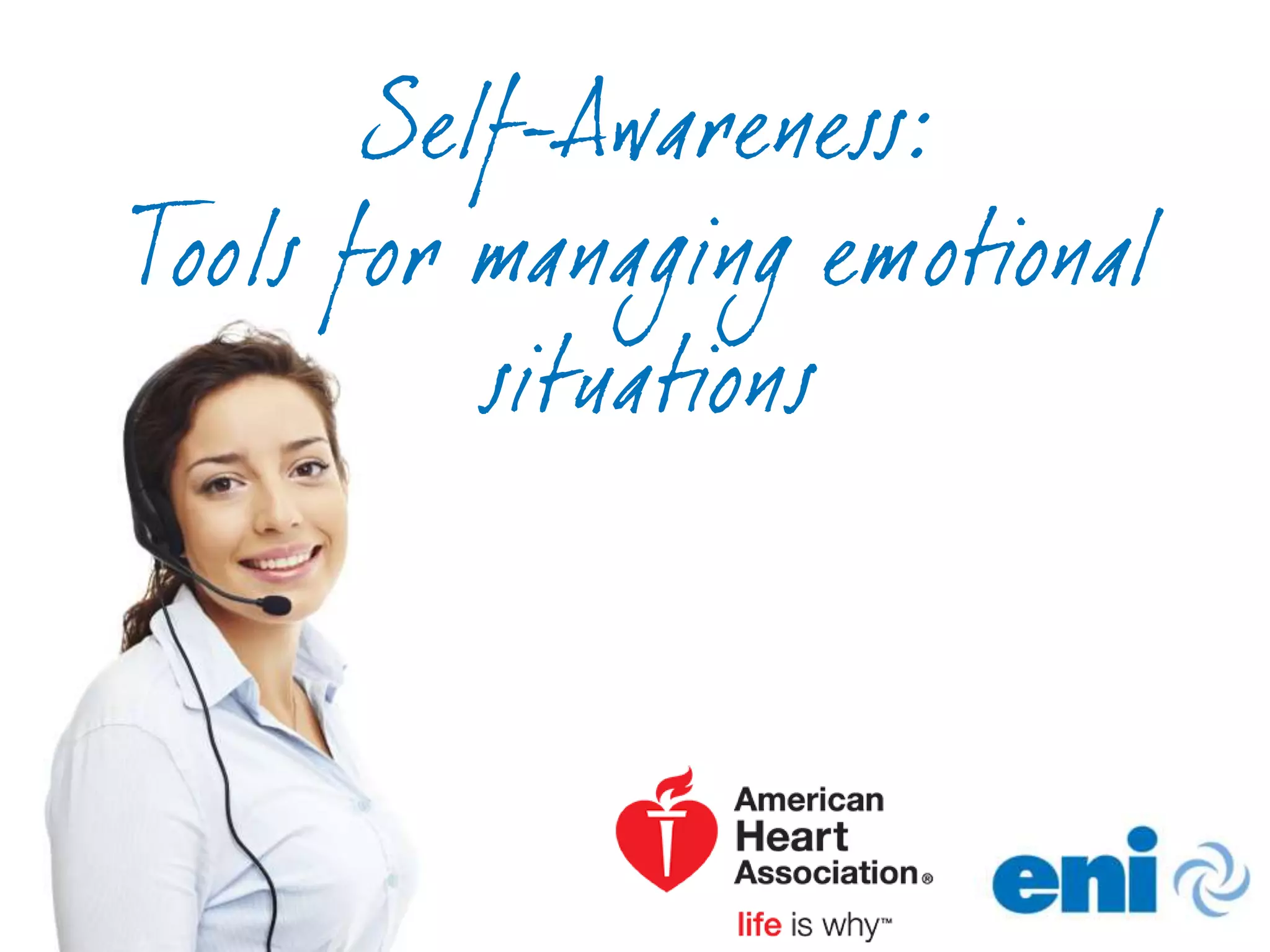 Self-Awareness: Tools for managing emotional situations | PPT
