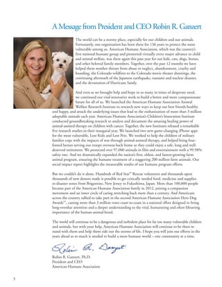 American Humane Association Compassion Brochure 2013 | PDF