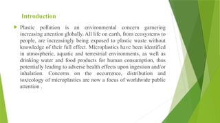 Microplastics and human health risk assessment | PPTX