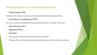 Microplastics and human health risk assessment | PPTX