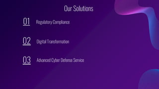 Best Cybersecurity, Digital Transformation And Risk Management Service -AHAD | PPTX | Business ...