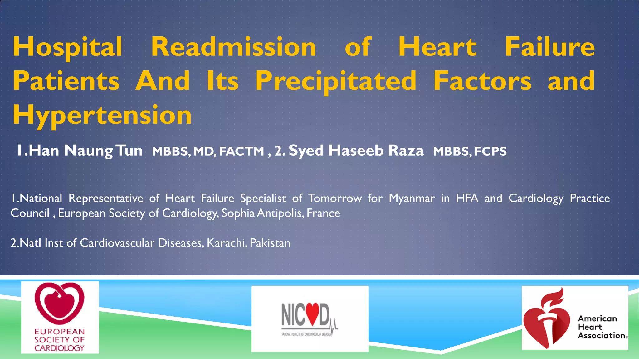 Hospital Readmission of Heart Failure Patients And Its Precipitated ...