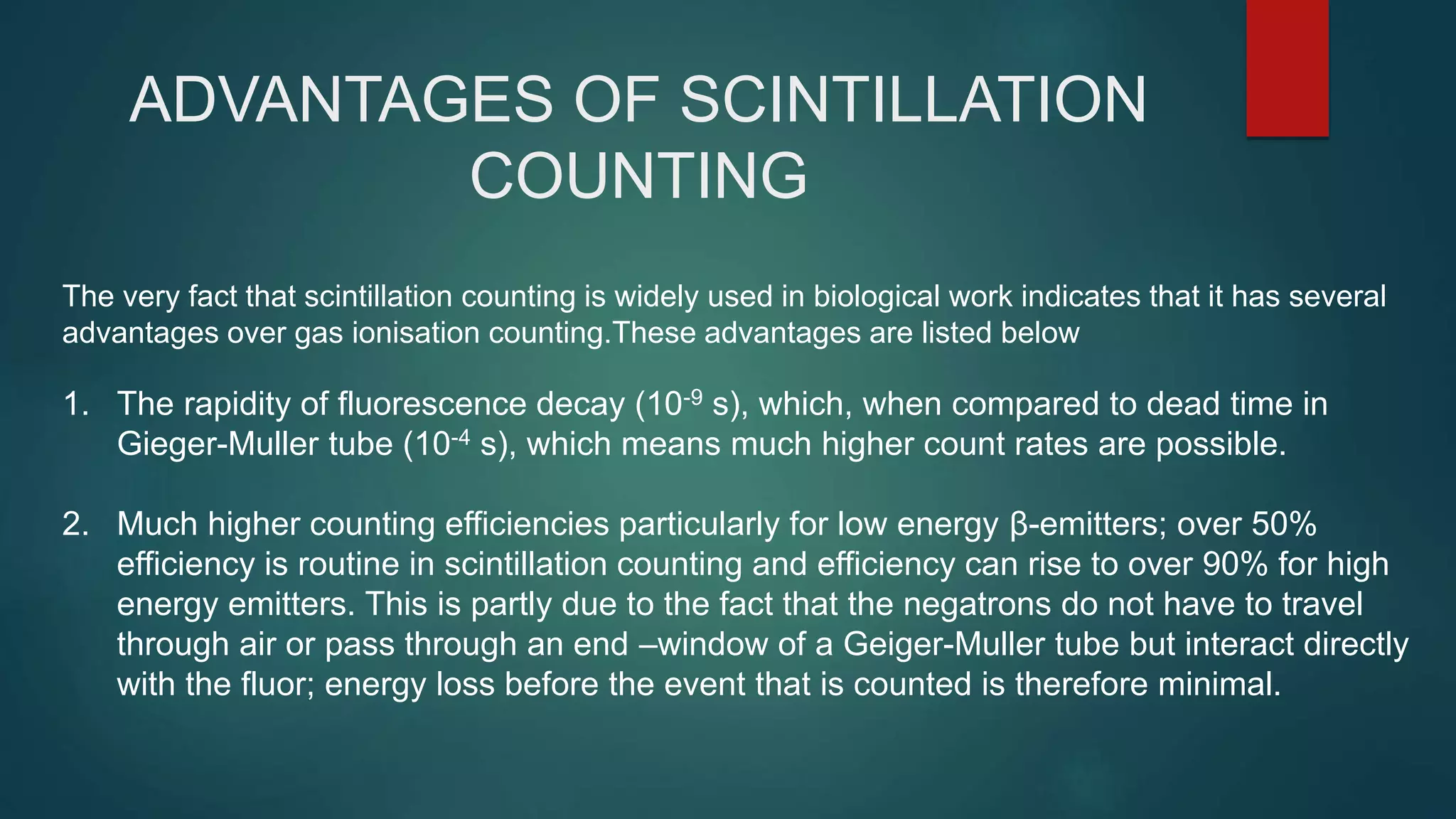 Scintillations Principle Working Merits And Demerits And Applications