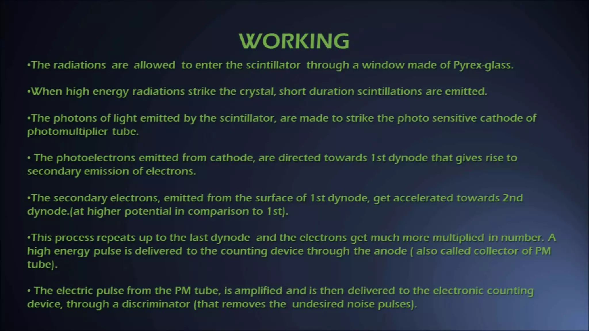 Scintillations Principle Working Merits And Demerits And Applications