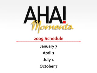 AHA! Moments | PPT