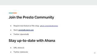 Level 101 for Presto: What is PrestoDB? | PPT