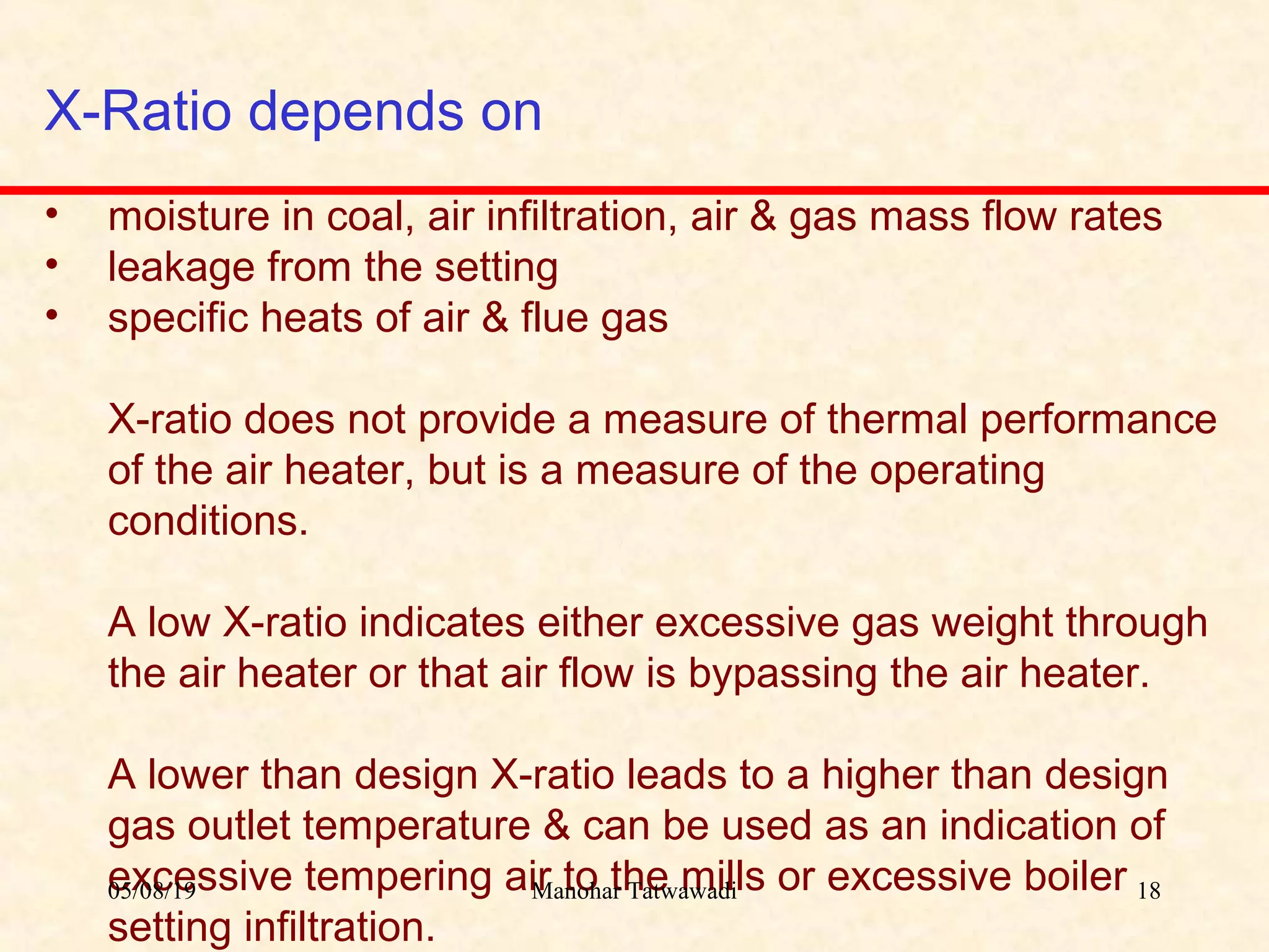 Air Heater and PF Boiler Performance Indices | PPT
