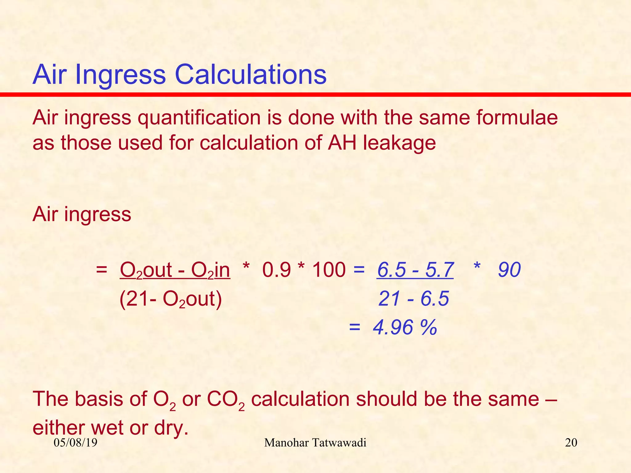 Air Heater and PF Boiler Performance Indices | PPT