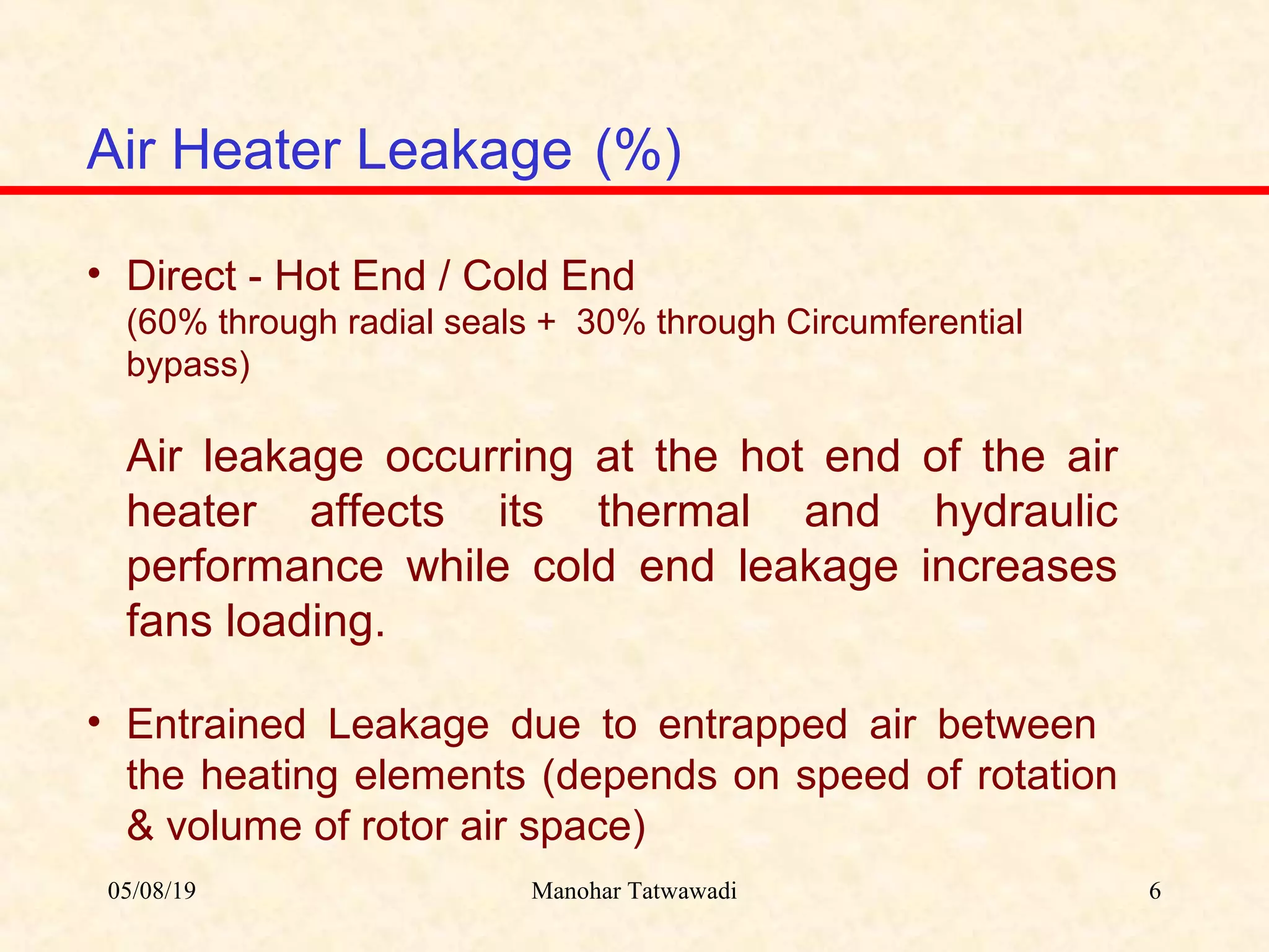 Air Heater and PF Boiler Performance Indices | PPT