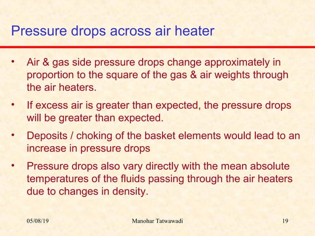 Air Heater and PF Boiler Performance Indices | PPT | Physics | Science