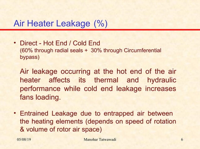 Air Heater and PF Boiler Performance Indices | PPT | Physics | Science