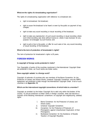 A hand book of copyright law | PDF