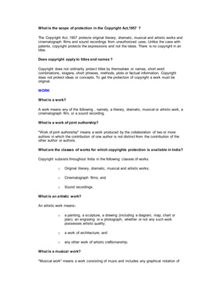 A hand book of copyright law | PDF