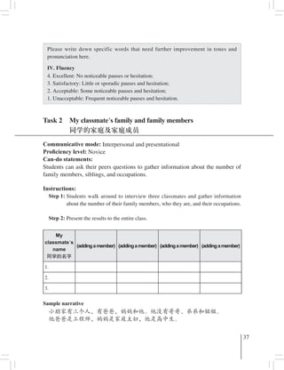 A handbook of tasks and rubrics for teaching mandarin chinese - Miao ...