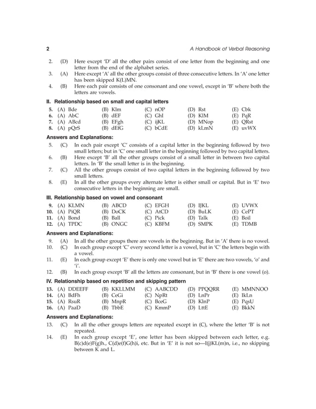 A Handbook of verbal reasoning.pdf | Educational Assessment | Education