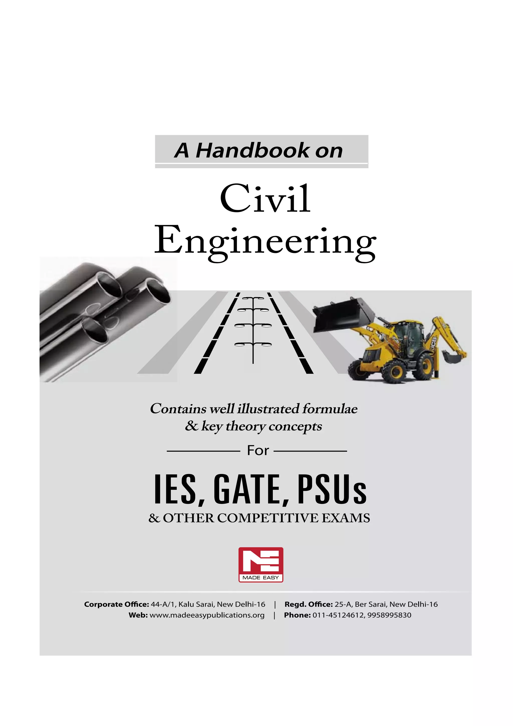 A handbook on civil engineering made easy publications - gate ( pdf drive.com ) | PDF