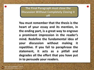 Closing Statement Essay