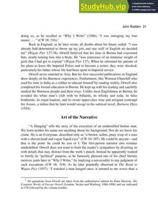 A Hanging Quot George Orwell S Unheralded Literary Breakthrough | PDF