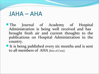 AHA INDIA | PPT
