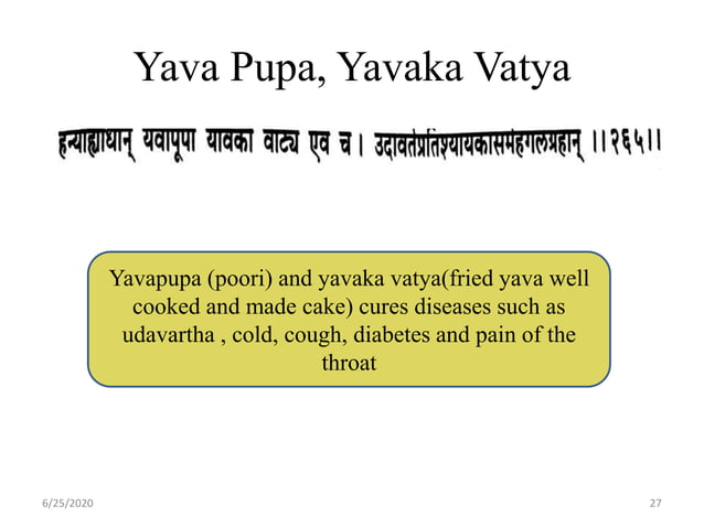 Ahara varga of Brihattrayi's | PPTX