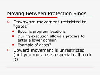 A Hardware Architecture For Implementing Protection Rings | PPT