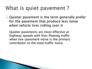 Quit pavement roads in civil engineering | PPT