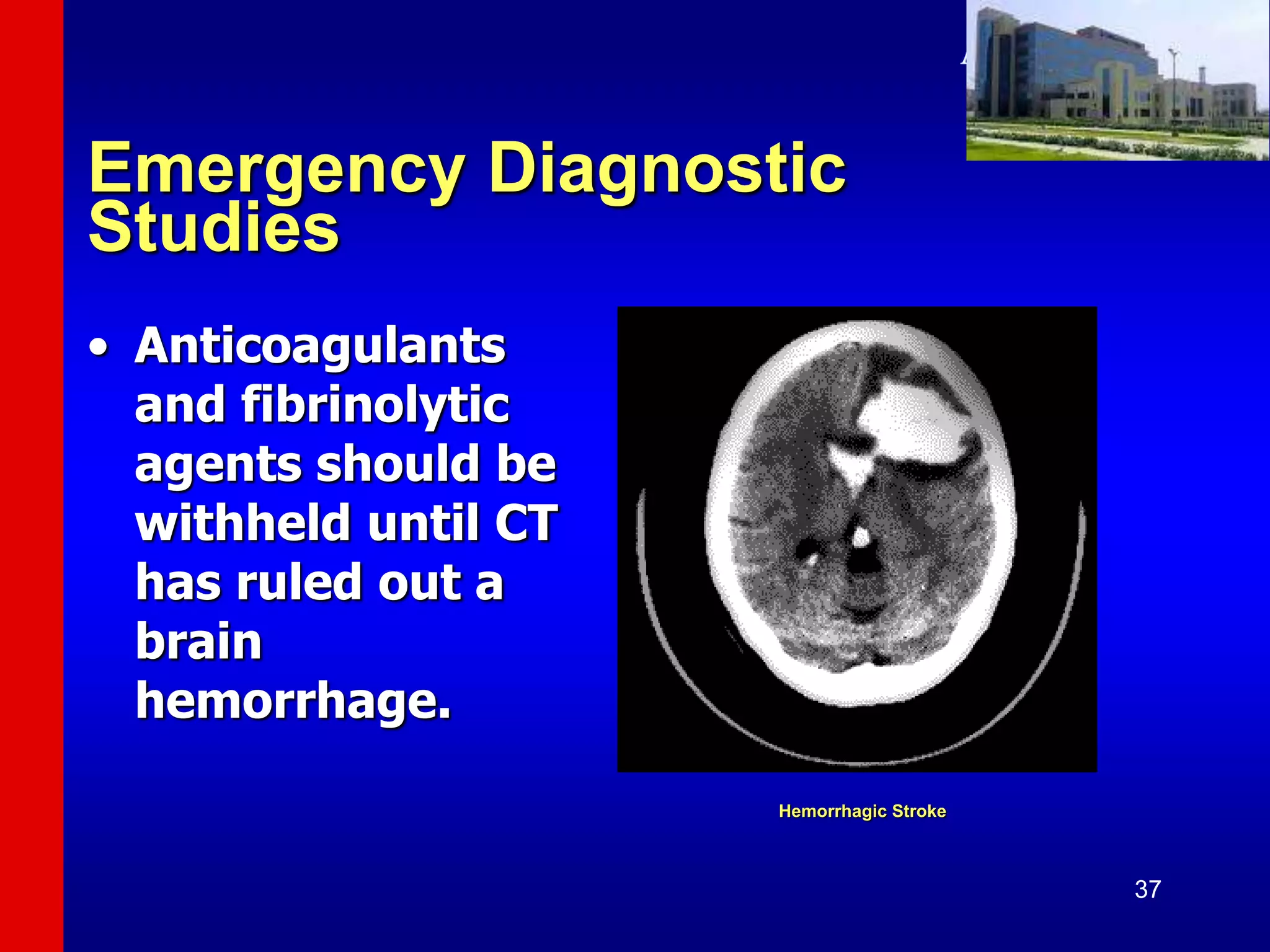 Approach to acute stroke BE FAST | PPTX