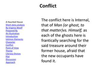 A haunted house analysis (Virginia Woolf) | PPTX