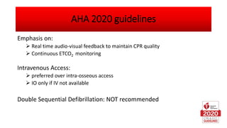 AHA latest guidelines for acls medical professional pptx | PPTX | First ...