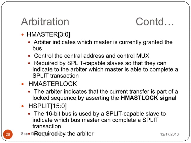 AMBA Ahb 2.0 | PPTX | Computer Networking | Computing