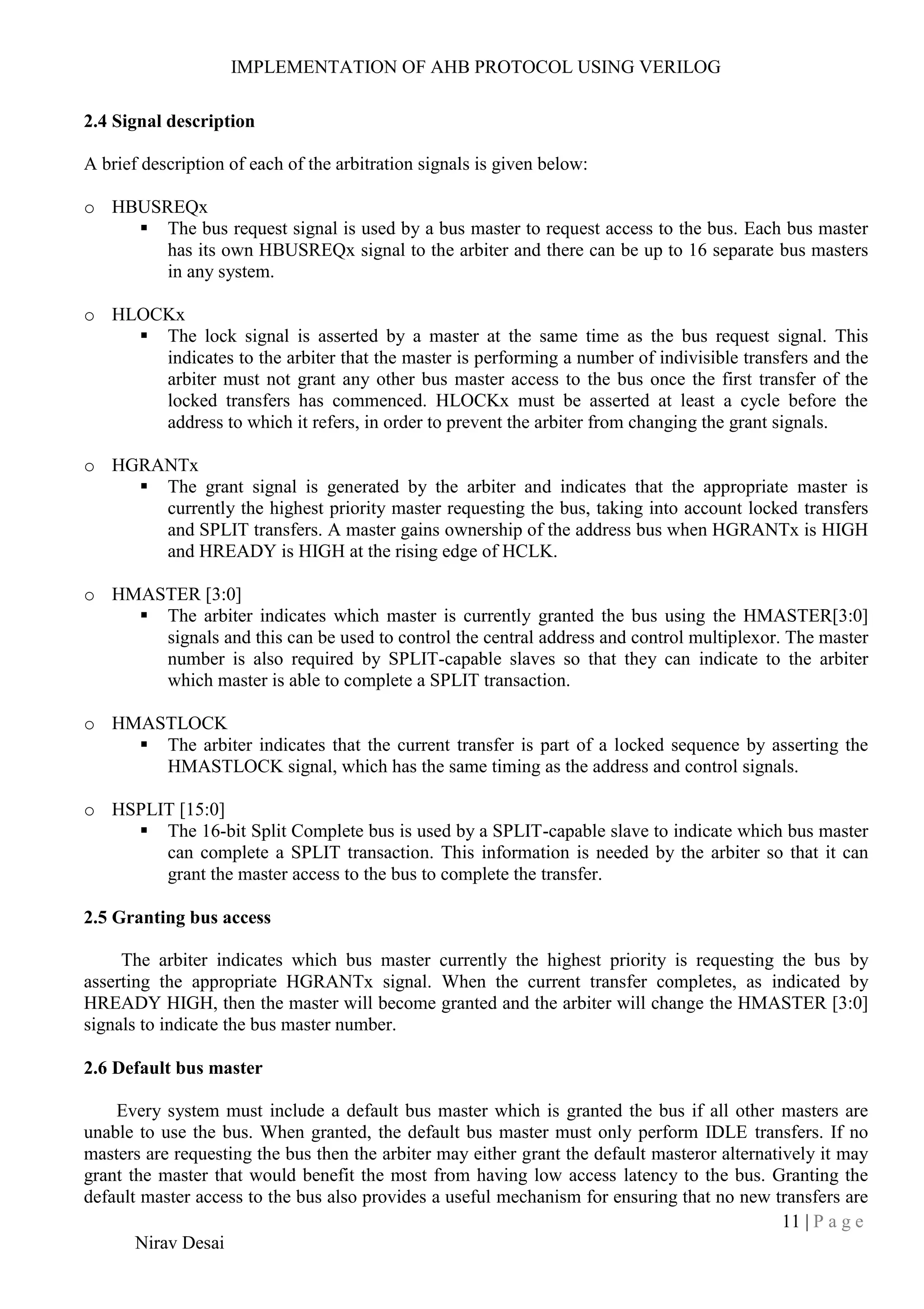 AMBA 2.0 REPORT | PDF