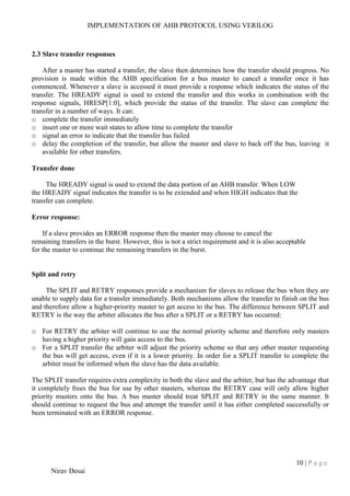 AMBA 2.0 REPORT | PDF