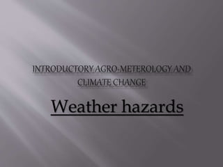 weather hazards | PPTX