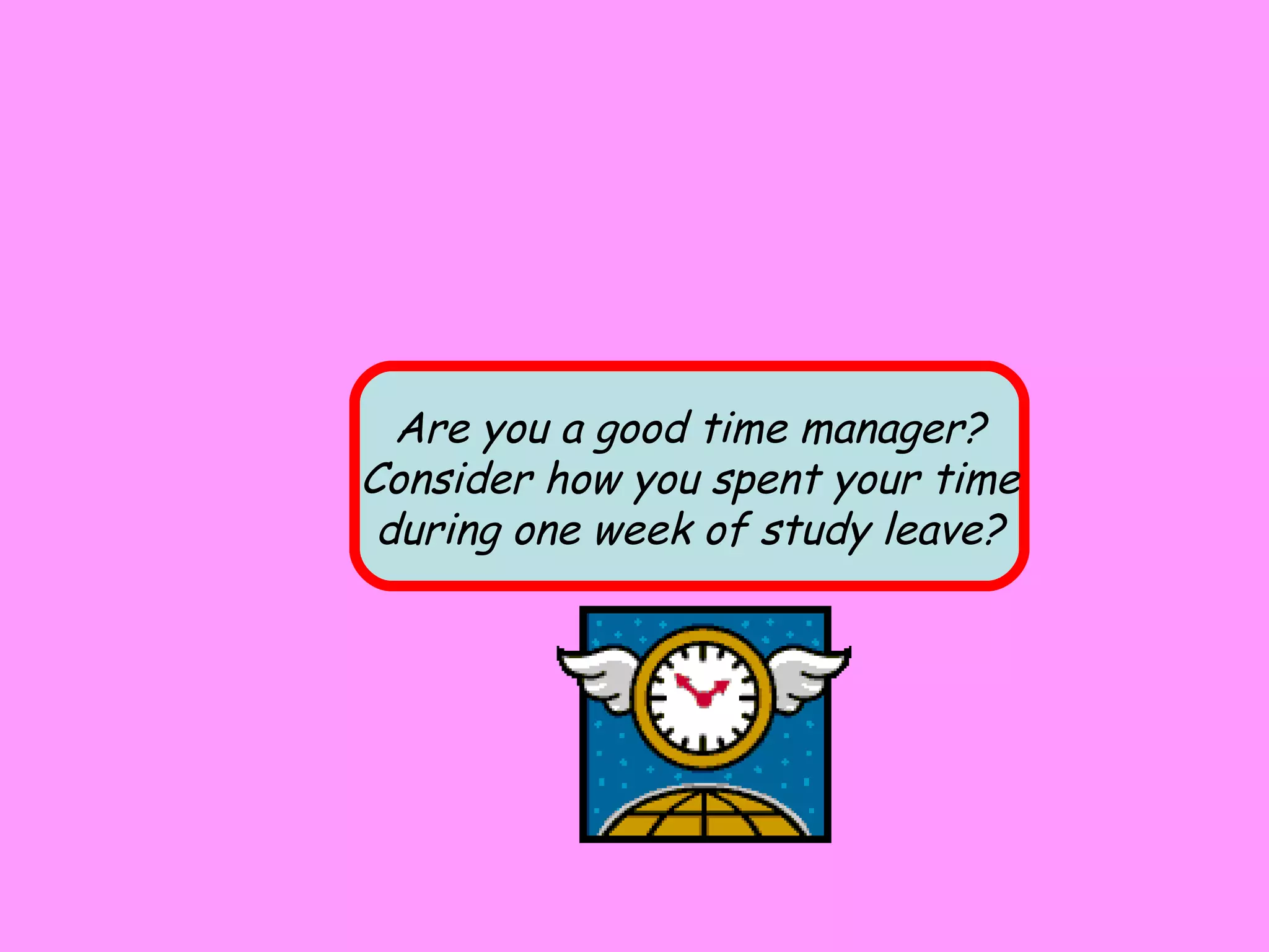 AHBM Time Management | PPT