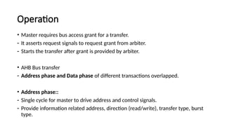 microcontroller AHB Protocol presentation | PPT