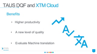 QE integrated in XTM, by Bob Willans (XTM) | PPTX