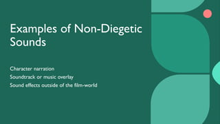 Diegetic and non-diegetic sound for film studies | PPT
