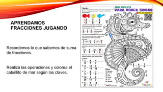 Ahd jugando con fracciones | PPTX