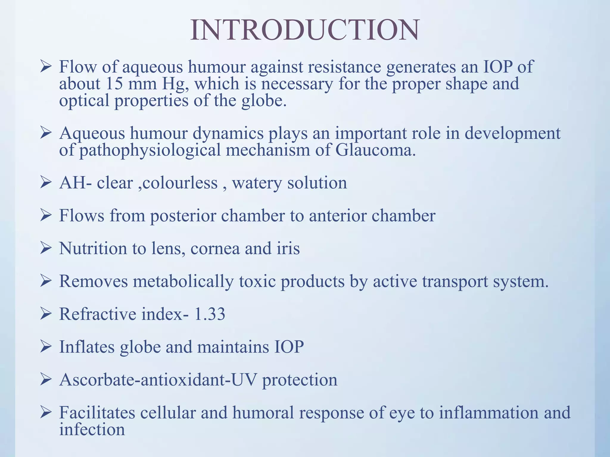 Aqueous Humour Dynamics | PPTX
