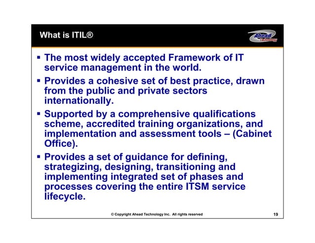Business and ITSM on the same page at last! ITIL, TOGAF and COBIT working together | PDF ...